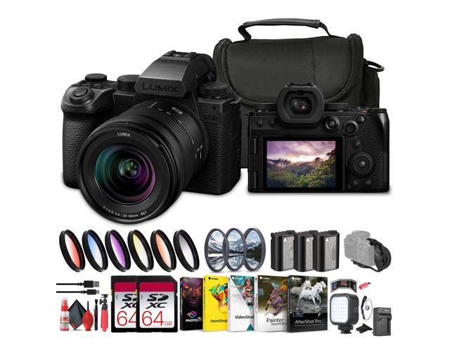 Panasonic Lumix S5 IIX Mirrorless Camera with 20-60mm Lens + 2 x 64GB Memory Cards + More