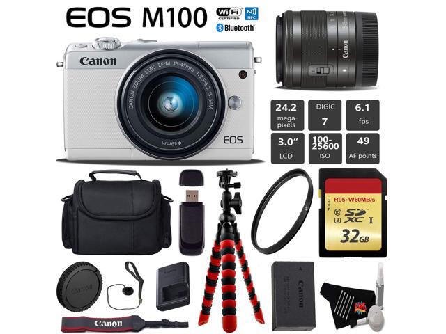 Click here for Canon EOS M100 Mirrorless Digital Camera (White) w... prices