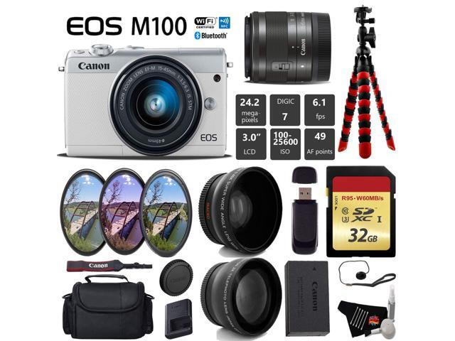 Click here for Canon EOS M100 Mirrorless Digital Camera (White) w... prices