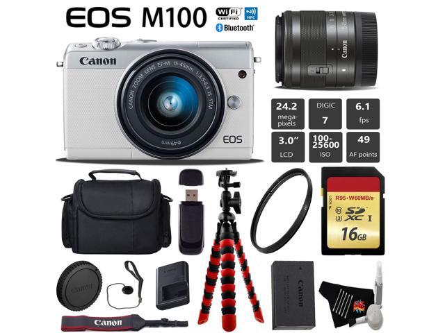 Click here for Canon EOS M100 Mirrorless Digital Camera (White) w... prices