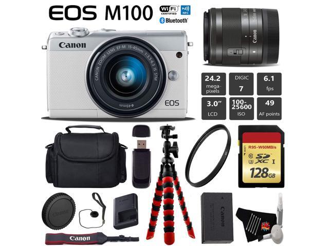 Click here for Canon EOS M100 Mirrorless Digital Camera (White) w... prices