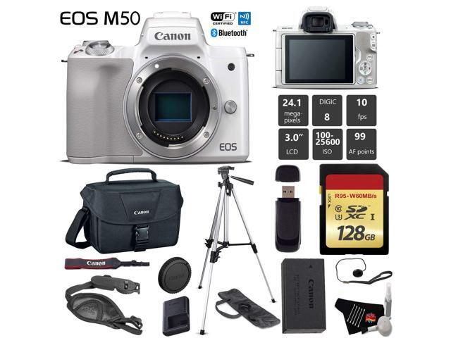 Click here for Canon EOS M50 Mirrorless Digital Camera (White  Bo... prices