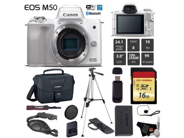 Click here for Canon EOS M50 Mirrorless Digital Camera (White  Bo... prices