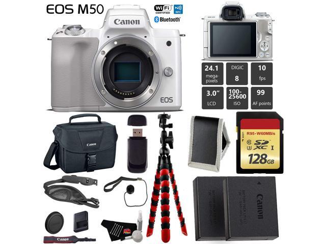 Click here for Canon EOS M50 Mirrorless Digital Camera (White  Bo... prices