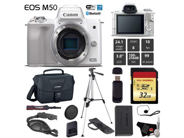Click here for Canon EOS M50 Mirrorless Digital Camera (White  Bo... prices