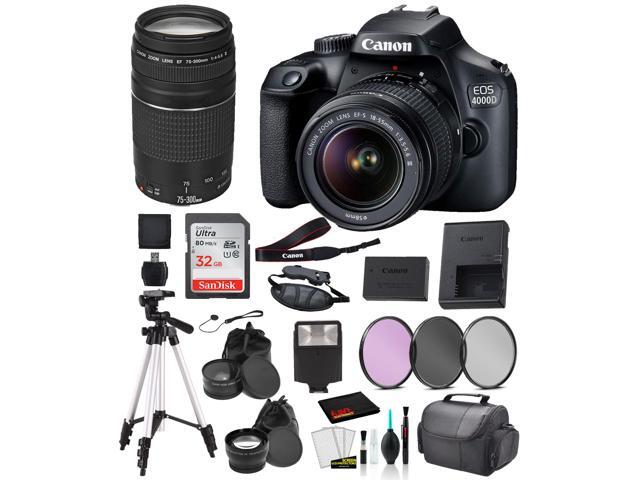 Click here for Canon EOS 4000D EF-S 18-55mm and EF 73-300mm Lens... prices