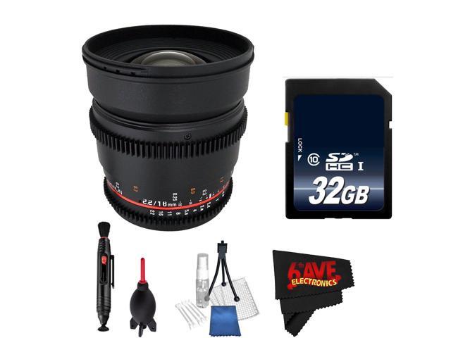 Click here for Rokinon 16mm T2.2 Cine Lens Nikon F # CV16M-N + Mi... prices