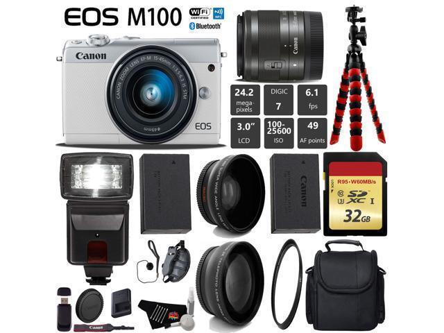 Click here for Canon EOS M100 Mirrorless Digital Camera (White) w... prices