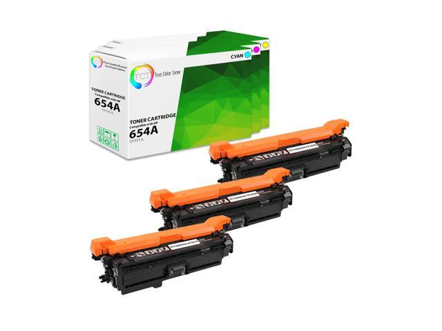 Click here for True Color Toner 654A Color Toner Cartridge 3 Pack... prices