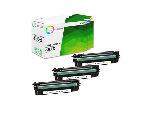 Click here for True Color Toner 657X Color Toner Cartridge 3 Pack... prices