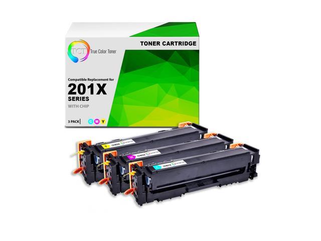 Click here for True Color Toner 201X Color Toner Cartridge 3 Pack... prices