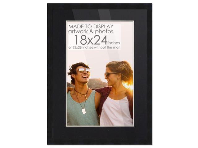 Click here for 22x28 Black Picture Frame with 17.5x23.5 Black Mat... prices
