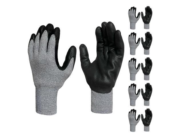 Click here for Grey Span-Nylon Glove - Black NITRILE Foam Palm co... prices