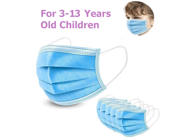 Click here for 100PCS Kids mask Disposable Face Mask 3 Layers Ant... prices