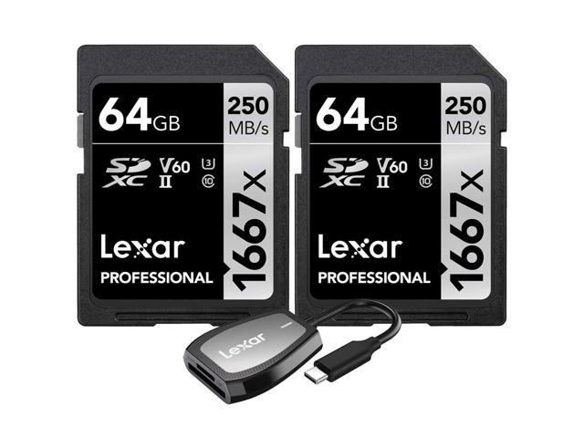 Click here for Lexar Professional 1667x 64GB SDXC UHS-II Memory C... prices