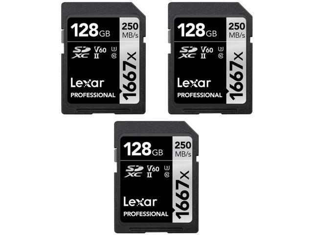 Click here for Lexar Professional SDHC / SDXC 1667x UHS-II 128GB... prices