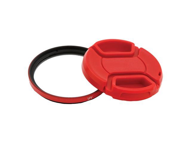 Click here for Deco Gear 49mm UV Filter and Snap On Cap - Red prices