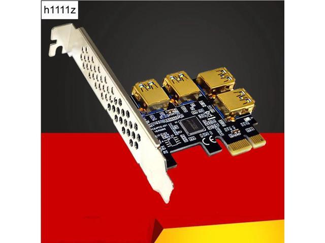 Click here for 4 Port USB3.0 Riser Card Gold PCI-E 1 to 4 PCI Exp... prices