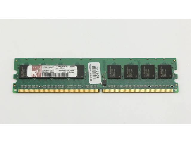 Click here for Kingston 512MB PC2-4200 240 PIN KF6761-ELG37 prices