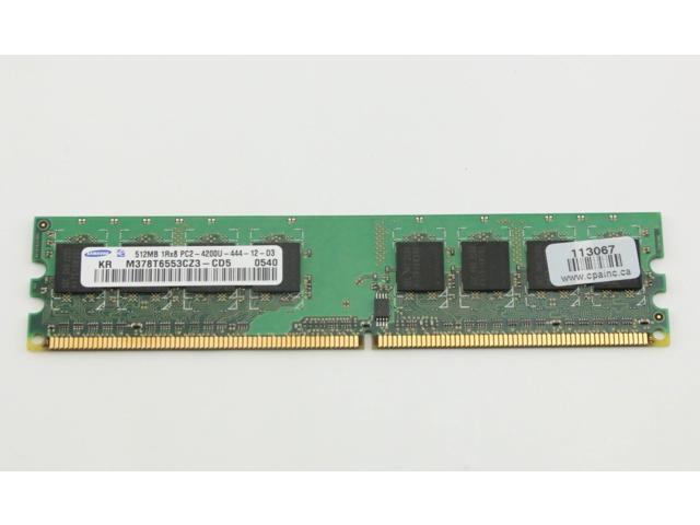 Click here for Samsung 512MB PC2-4200 240 PIN M378T6553CZ3-CD5 prices
