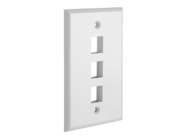 Click here for Cmple - 3 Port Keystone Wall Plate Single-Gang Wal... prices