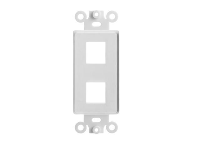 Click here for Cmple - 2 Port Decora Wall Plate 1-Gang Keystone D... prices