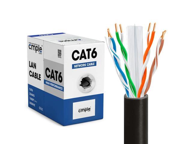 Click here for Cmple - Cat6 Cable 1000ft Bulk Lan Ethernet Cat 6... prices