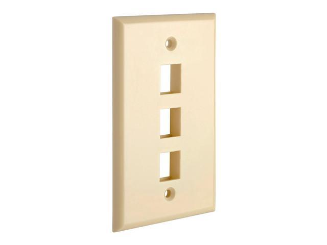 Click here for Cmple - 3 Port Keystone Wall Plate Single-Gang Wal... prices