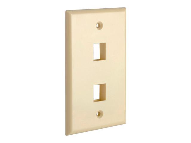 Click here for Cmple - 2 Port Keystone Wall Plate Single-Gang Wal... prices