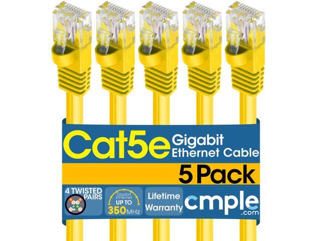 Click here for Cmple - [5 PACK] 15 Feet Cat5e Cable  Ethernet Pat... prices