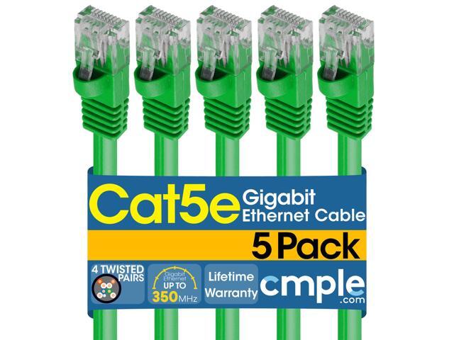 Click here for Cmple - [5 PACK] 3 Feet Cat5e Cable  Ethernet Patc... prices