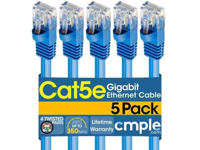 Click here for Cmple - [5 PACK] 3 Feet Cat5e Cable  Ethernet Patc... prices