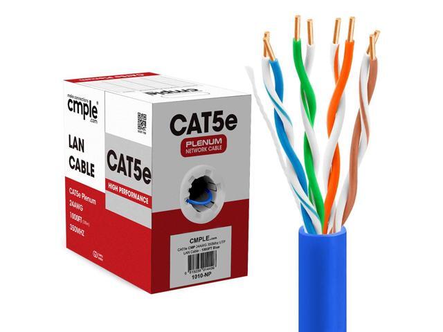 Click here for Cmple - Cat5e Plenum Cable 1000ft  CMP  Blue 350MH... prices
