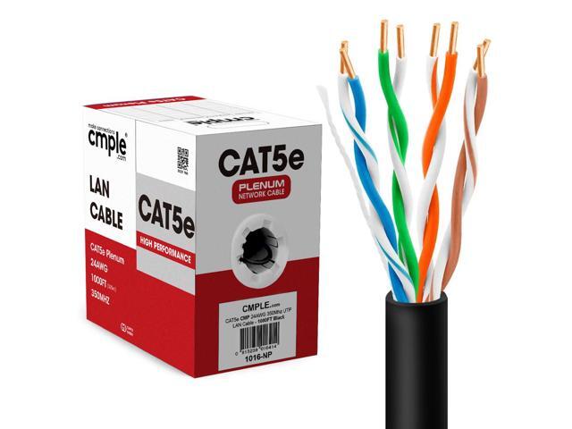 Click here for Cmple - Cat5e Plenum Cable 1000ft  CMP  Black 350M... prices