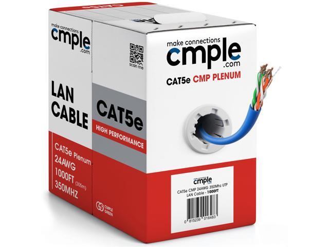 Click here for Cmple - Cat5e Plenum Cable 1000ft  CMP  Blue 350MH... prices