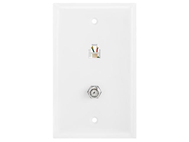 Click here for Cmple - Modular Phone & Coaxial Wall Plate prices