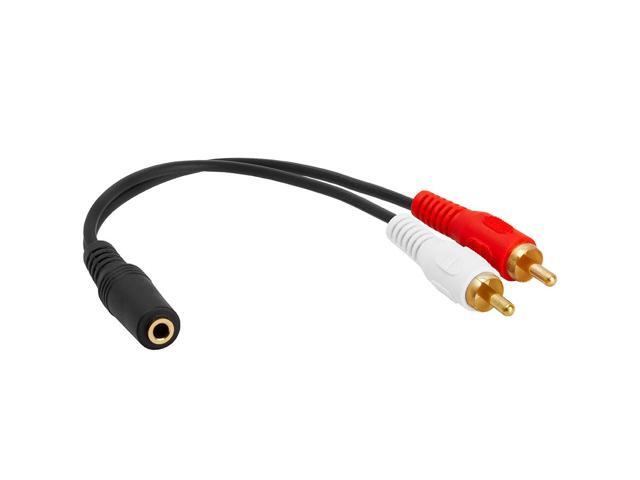 Click here for Cmple - 3.5mm Female Jack to 2 RCA Plugs Audio Ste... prices