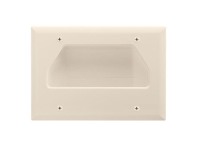 Click here for Cmple - Wall Plate - 3-Gang Recessed Low Voltage C... prices