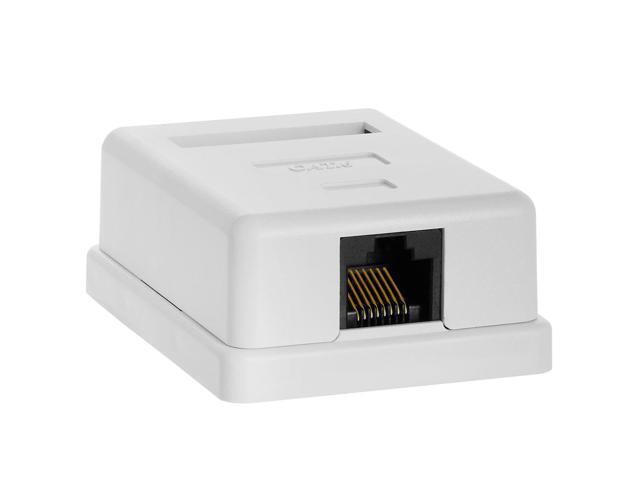 Click here for Cmple - Surface Mount Box Cat6 Single WHITE prices