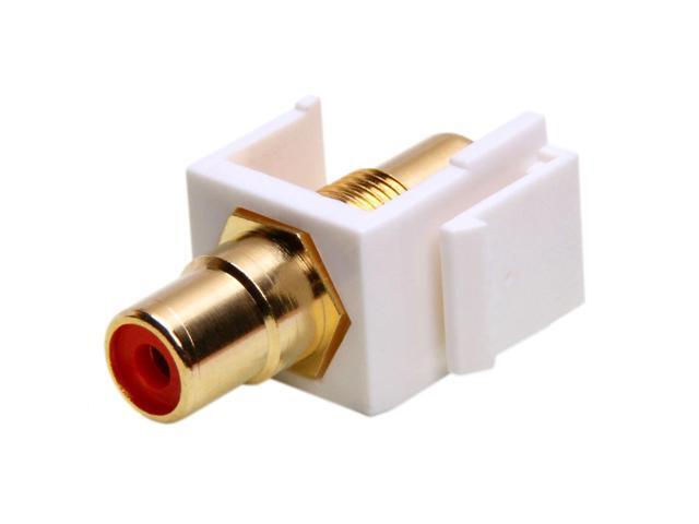 Click here for Cmple - Keystone Jack - Modular RCA with Red Cente... prices
