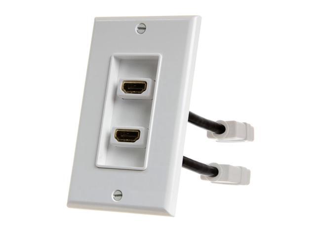 Click here for CMPLE HDMI Wall Plate Dual-Port White Wall Plate 4... prices