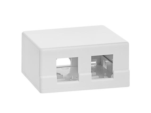 Click here for Cmple - Surface Mount Box 2 port WHITE prices