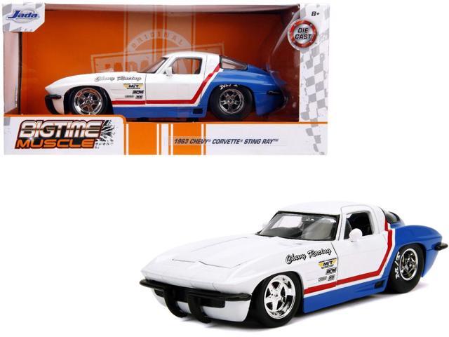 Click here for 1963 Chevrolet Corvette Stingray White and Blue wi... prices