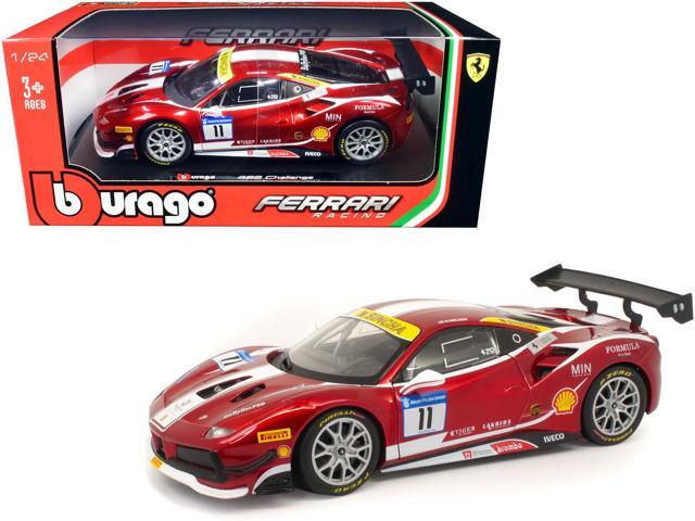 Click here for Ferrari 488 Challenge #11 Candy Red with White Str... prices