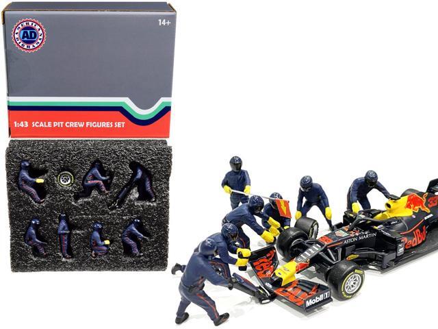 Click here for Formula One F1 Pit Crew 7 Figurine Set Team Blue f... prices