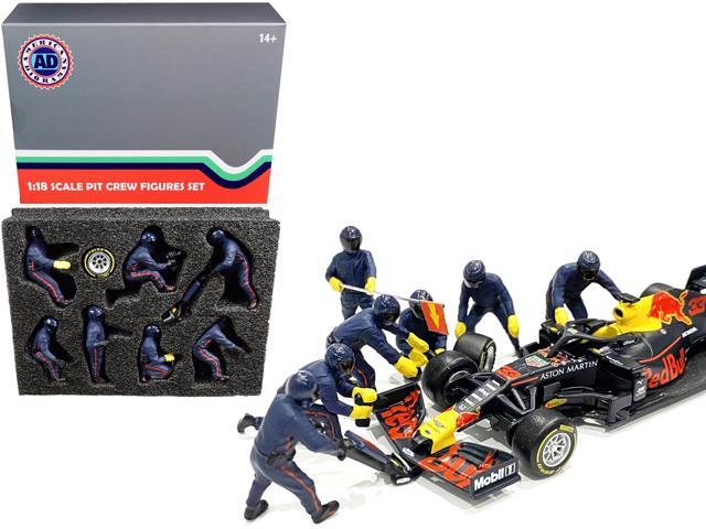 Click here for Formula One F1 Pit Crew 7 Figurine Set Team Blue f... prices