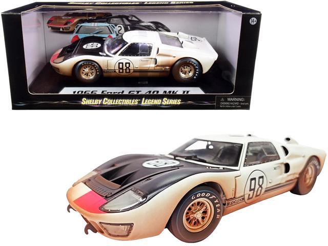 Click here for 1966 Ford GT-40 MK II #98 White with Black Hood Af... prices