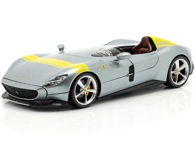 Click here for Ferrari Monza SP1 Silver Metallic with Yellow Stri... prices
