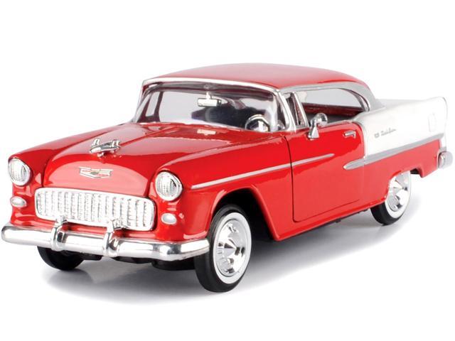 Click here for 1955 Chevrolet Bel Air Red 1/24 Diecast Model Car... prices