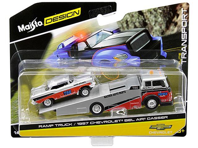 Click here for 1957 Chevrolet Bel Air Gasser #786 Silver and Red... prices